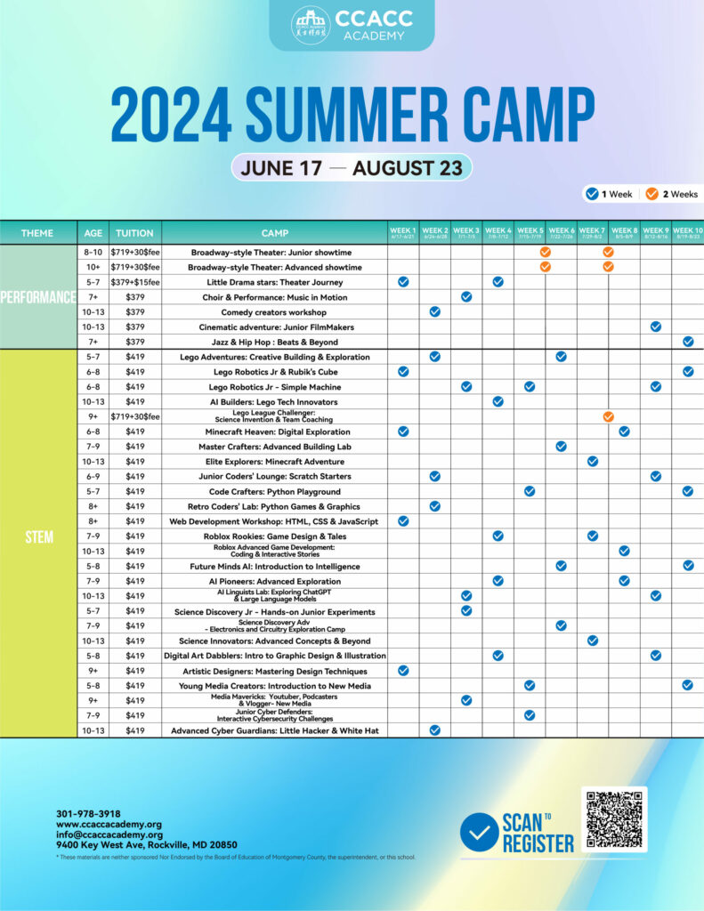 2024 Summer Camp Main Schedule – ccaccacademy.org